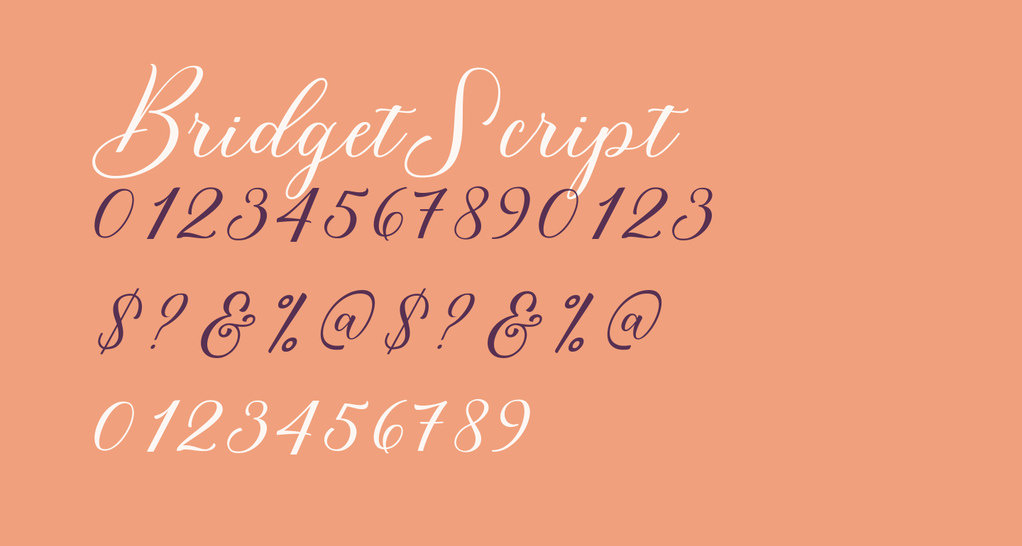 BridgetScript free Font - What Font Is