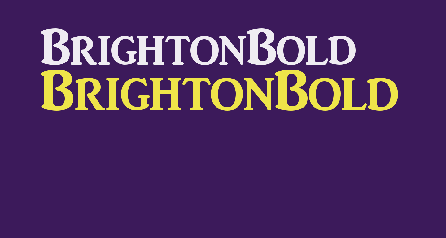 BrightonBold free Font - What Font Is