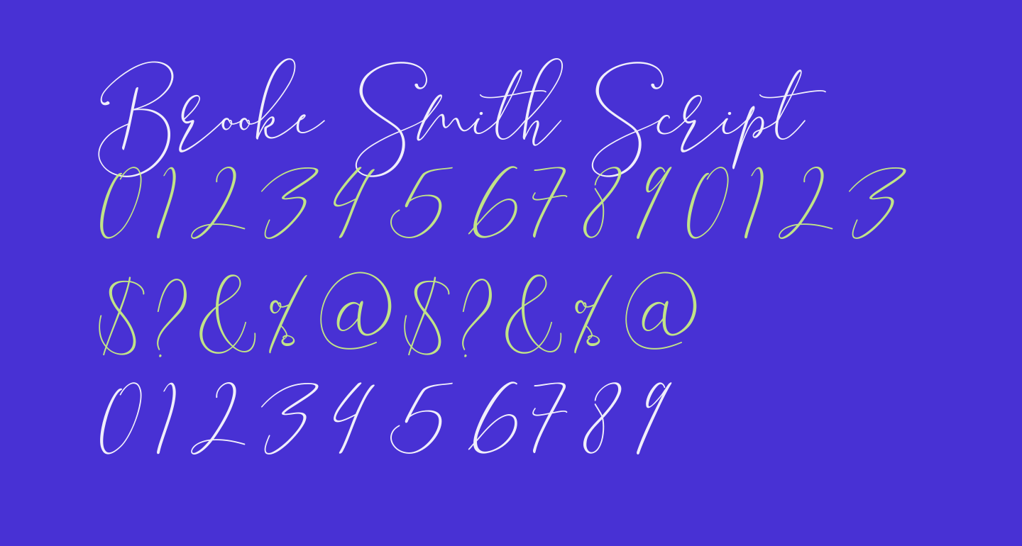 Brooke Smith Script free Font - What Font Is