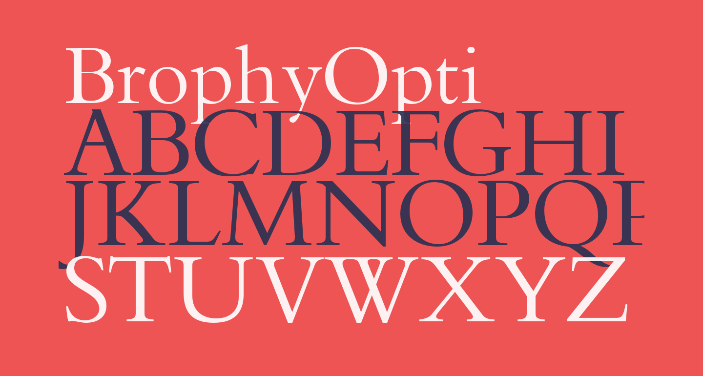 BrophyOpti free Font - What Font Is