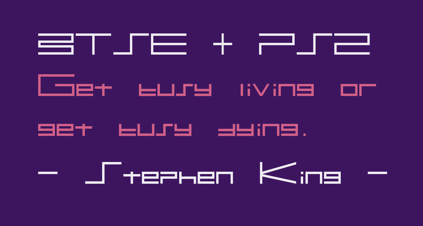 BTSE + PS2 FONT free Font - What Font Is