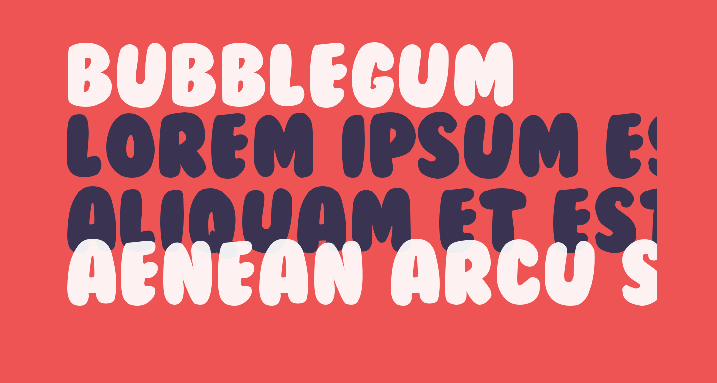 BubbleGum free Font - What Font Is