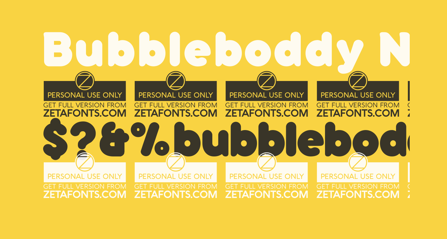 Bubbleboddy Neue Trial ExtraBold free Font - What Font Is