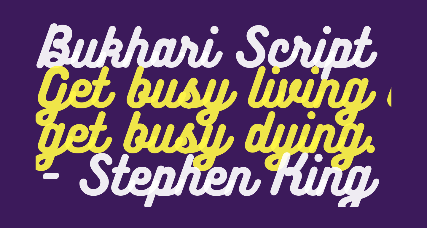 Bukhari Script free Font - What Font Is