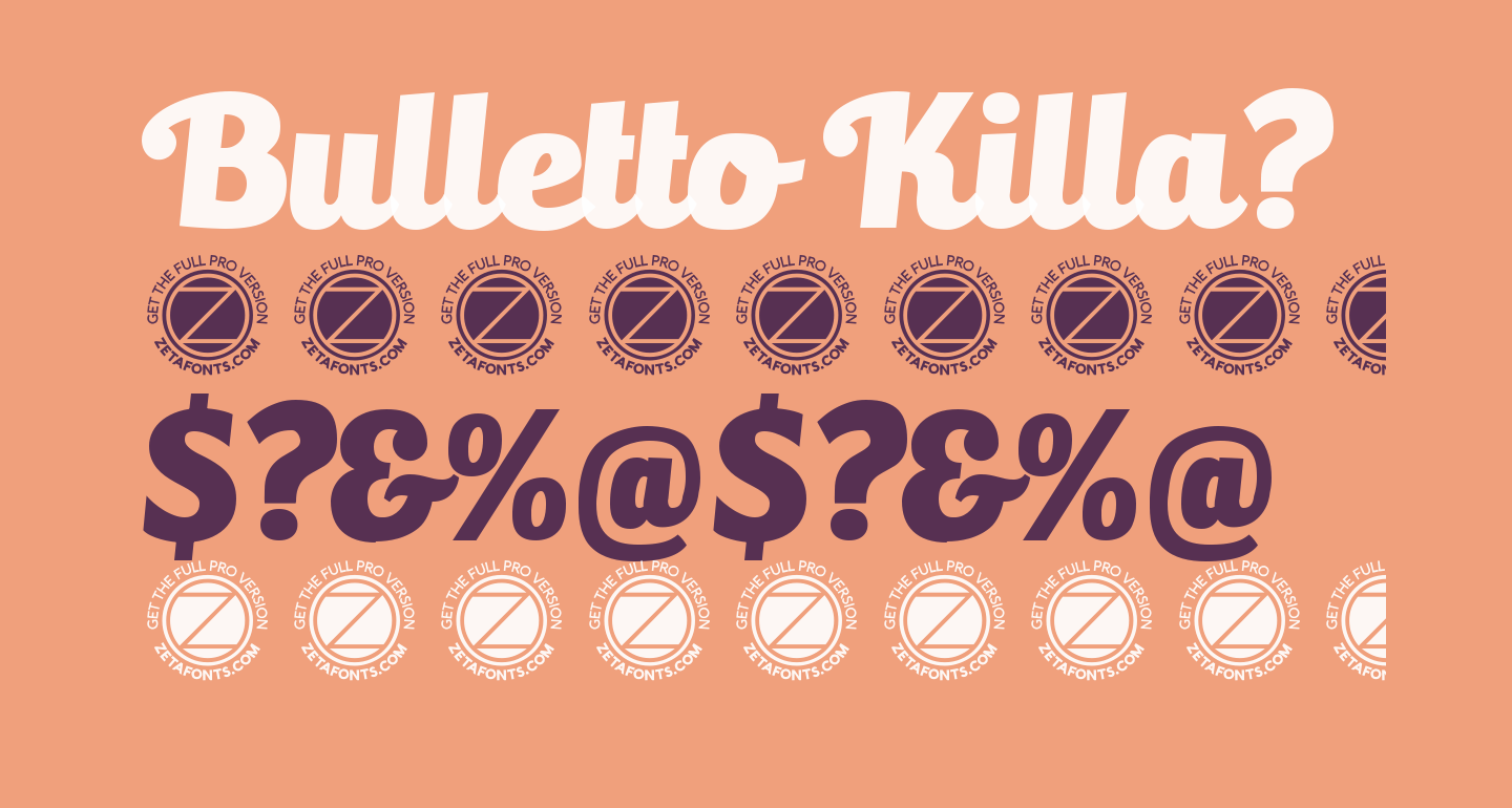 Bulletto Killa? free Font - What Font Is