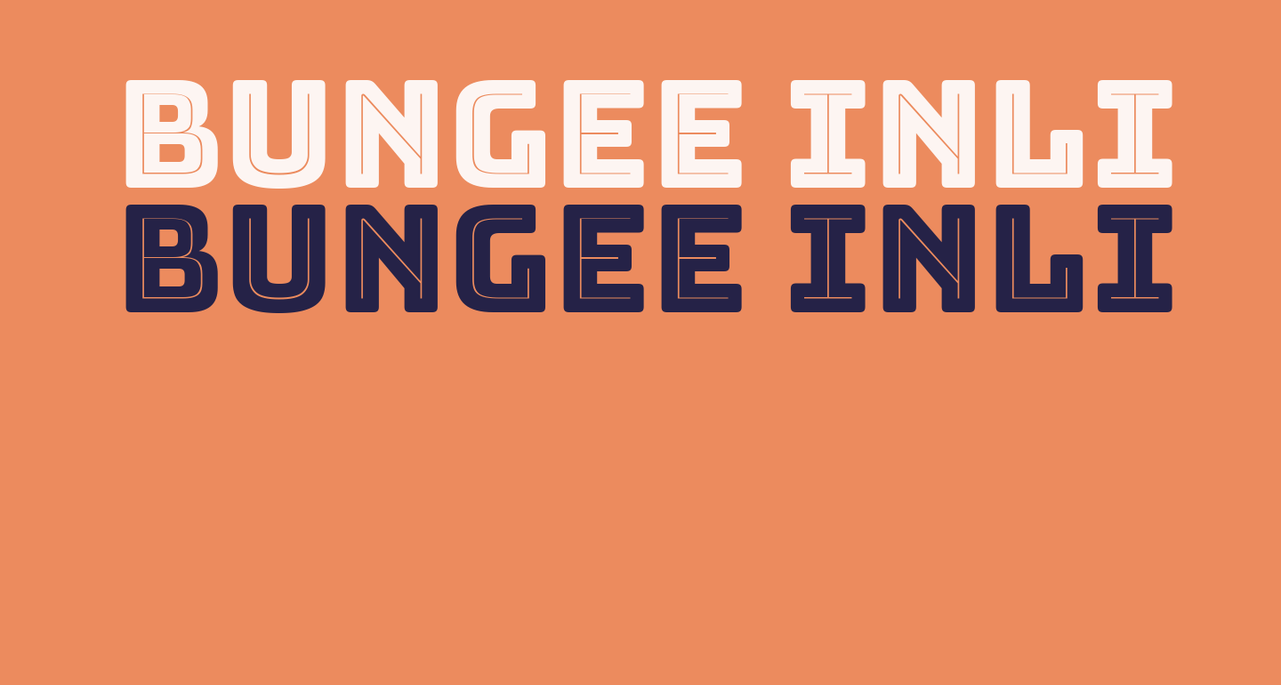 Bungee Inline Regular free Font - What Font Is