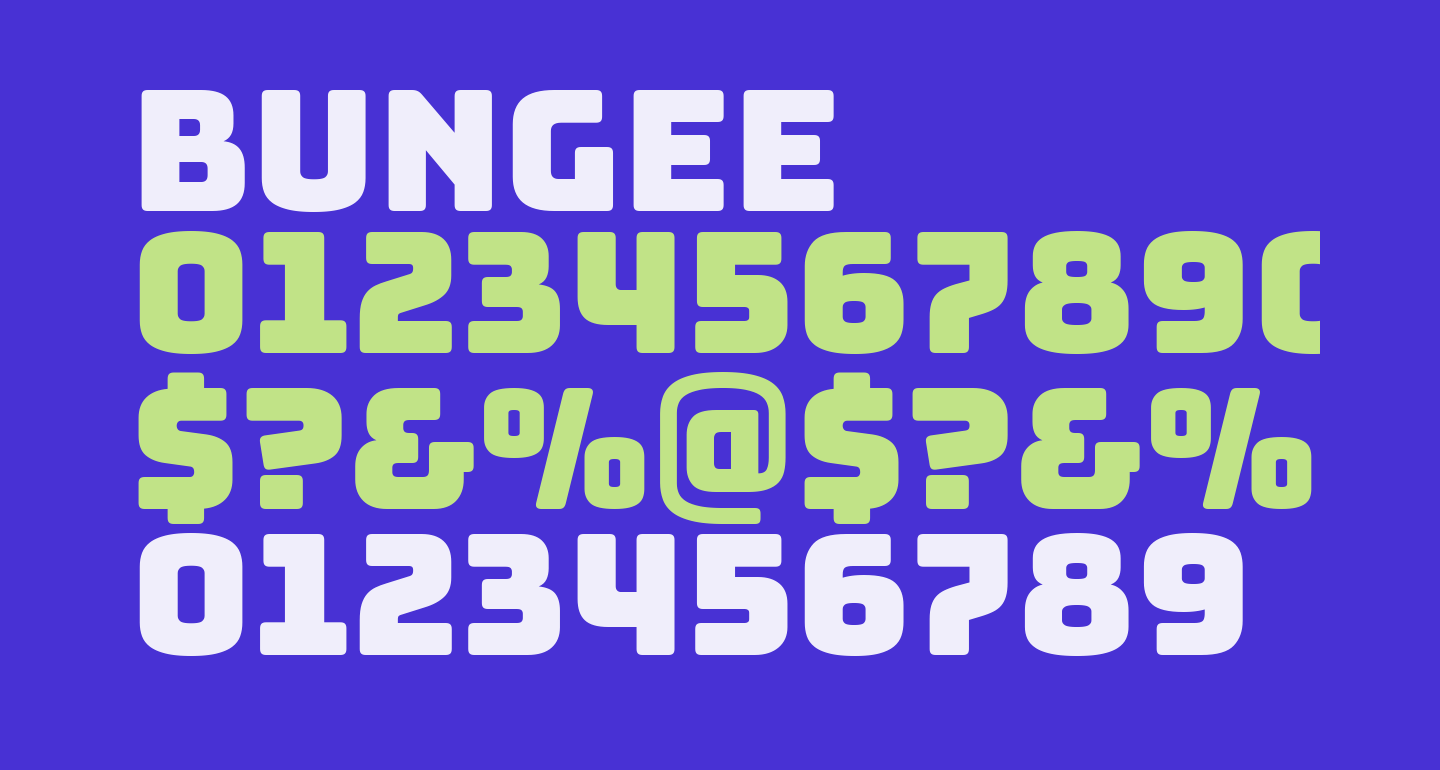 Bungee free Font - What Font Is