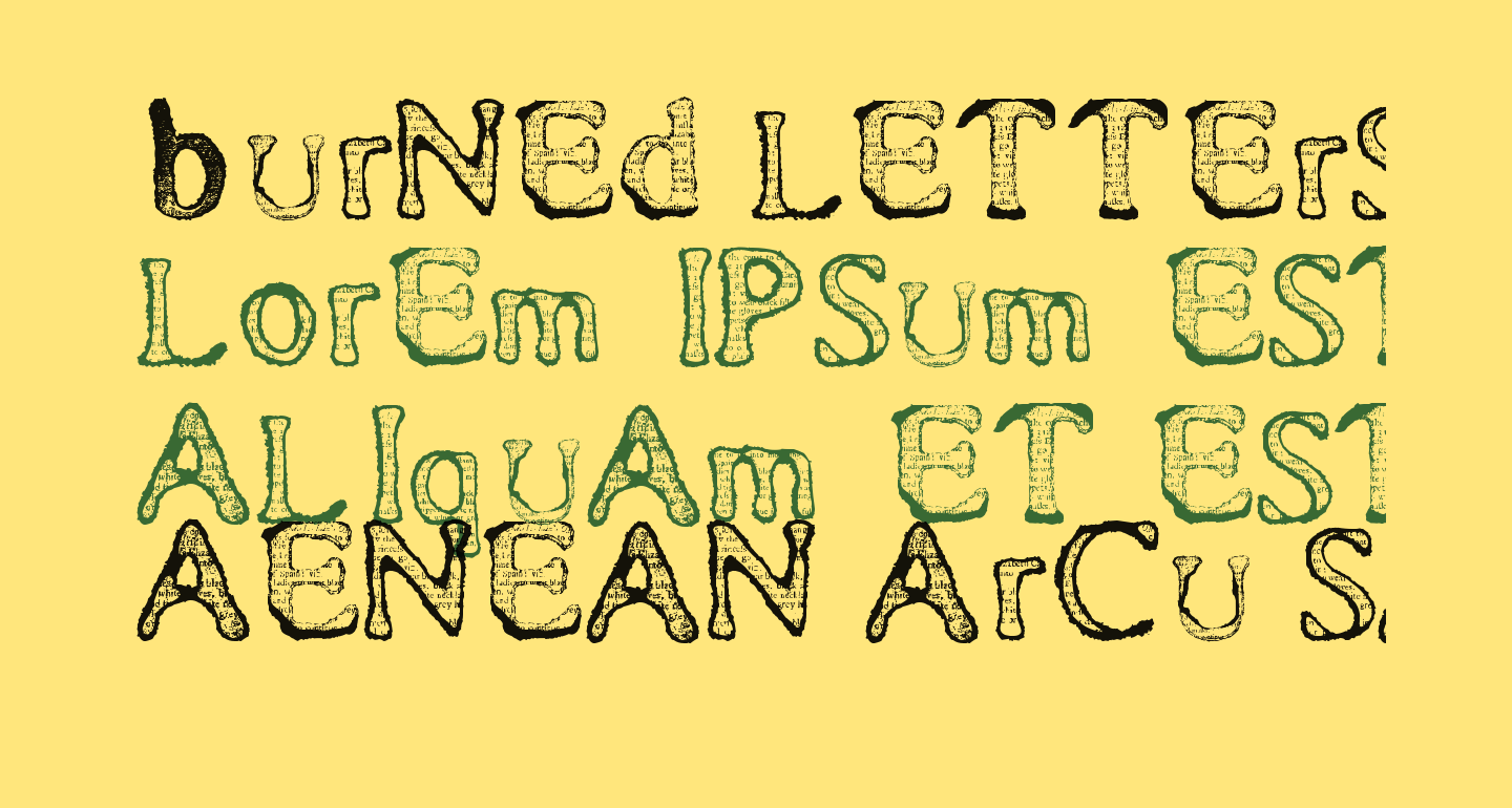 Burned Letters by Marta van Eck free Font - What Font Is