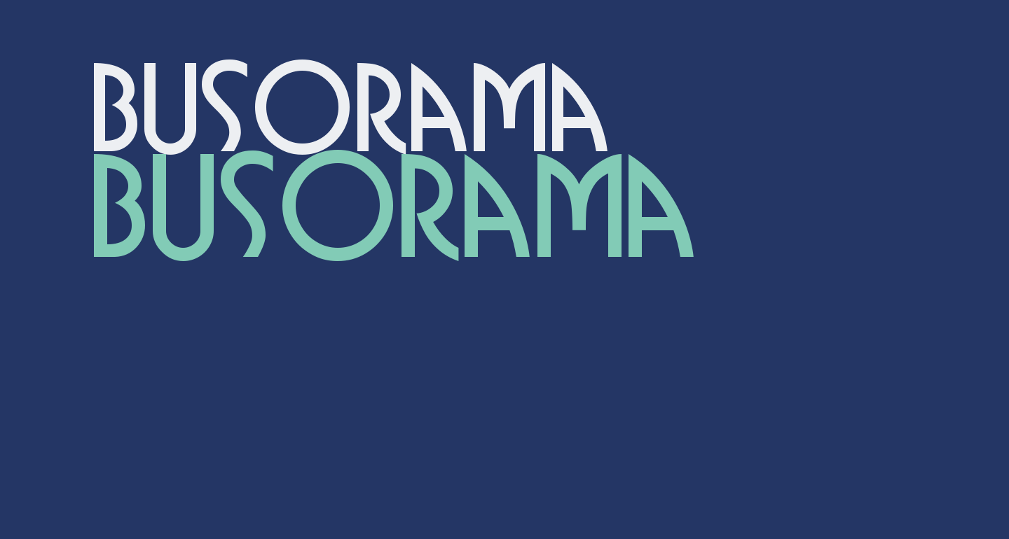 Busorama free Font - What Font Is