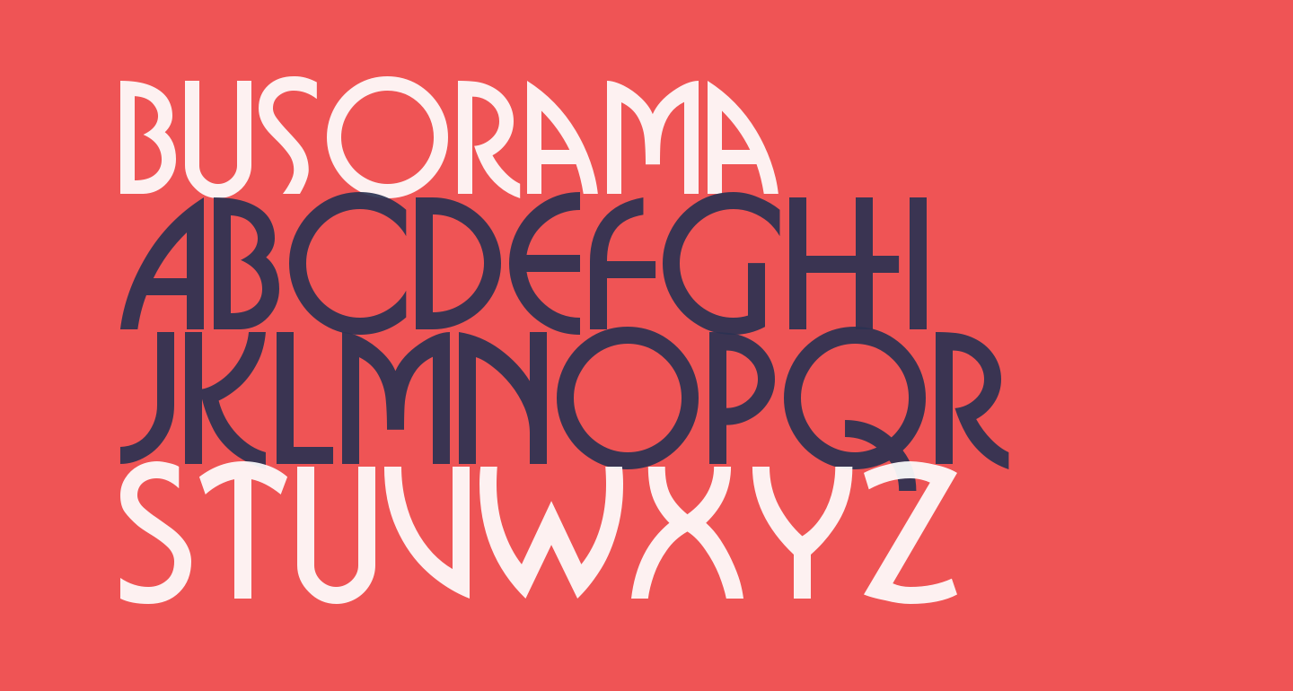 Busorama free Font - What Font Is