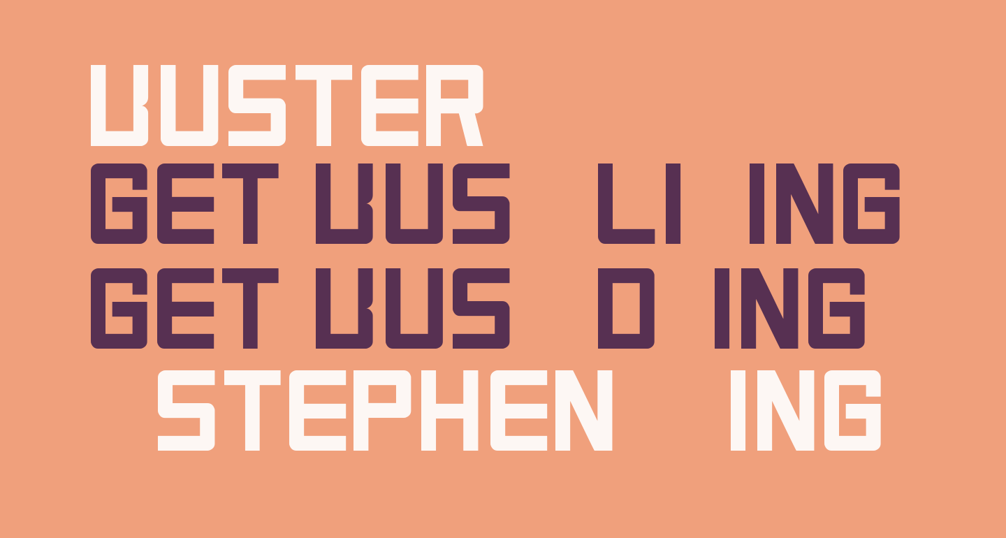 Buster free Font - What Font Is