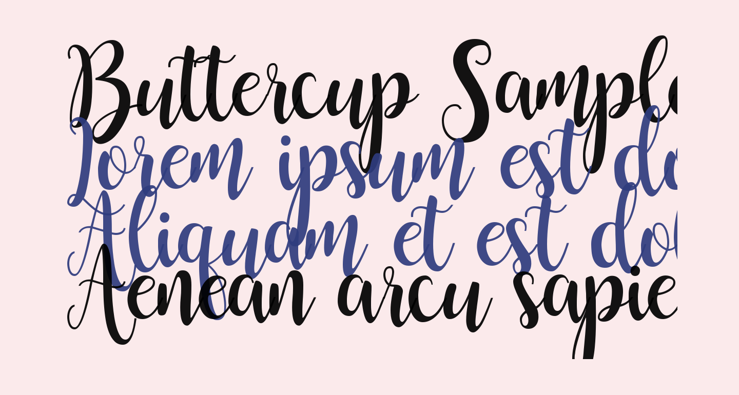 Buttercup Sample free Font - What Font Is