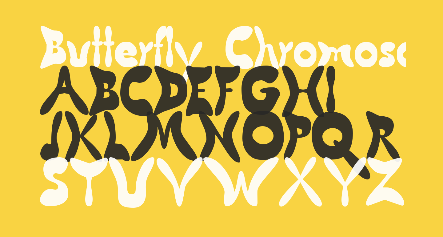 Butterfly Chromosome free Font - What Font Is