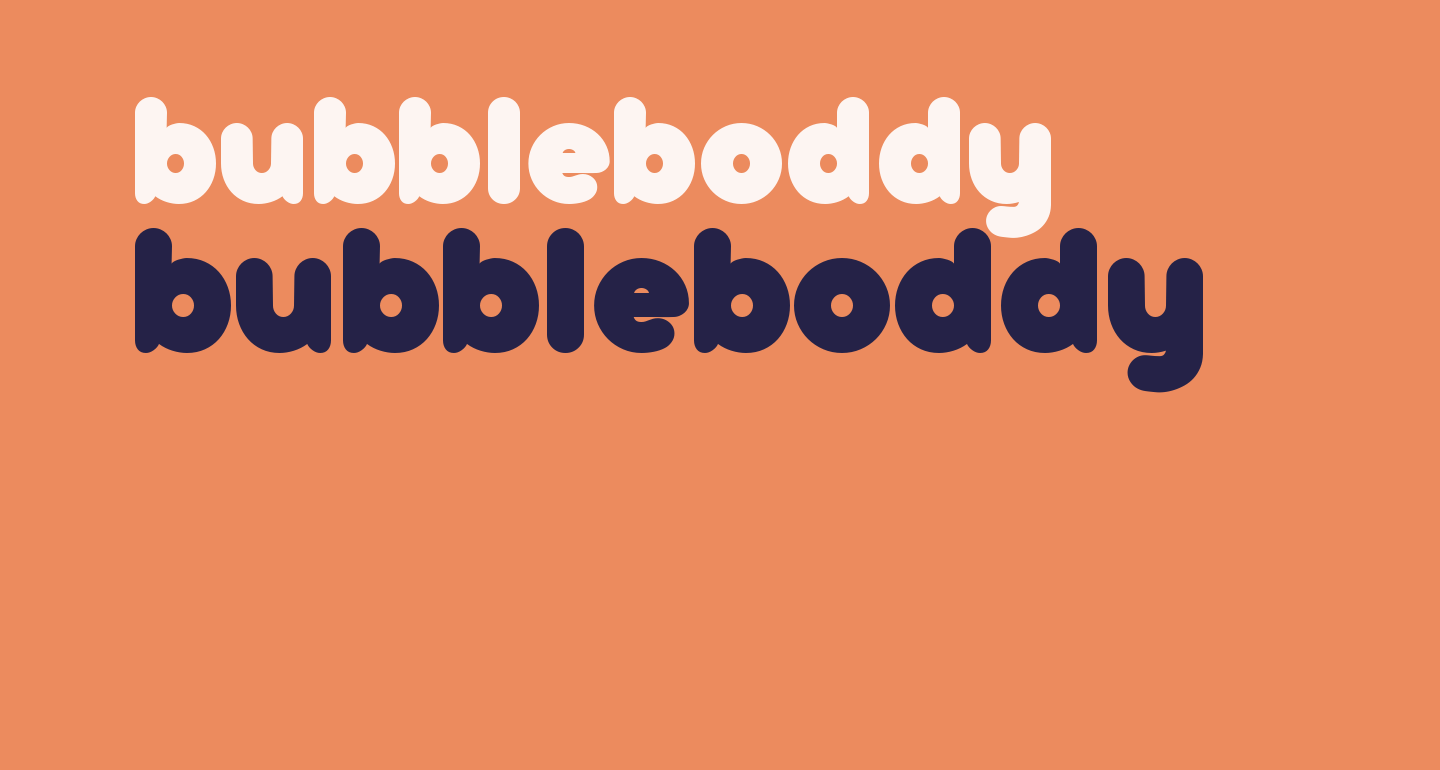 bubbleboddy free Font - What Font Is