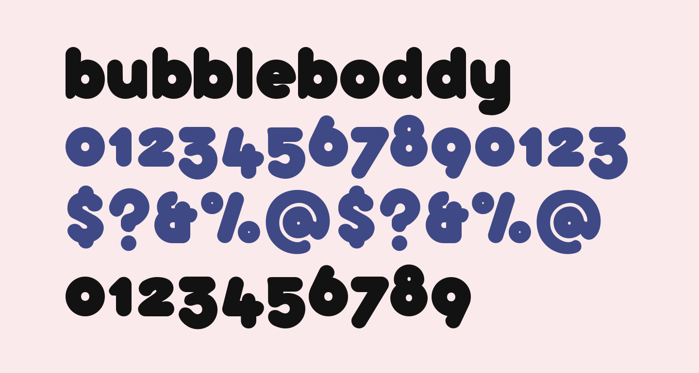 bubbleboddy free Font - What Font Is