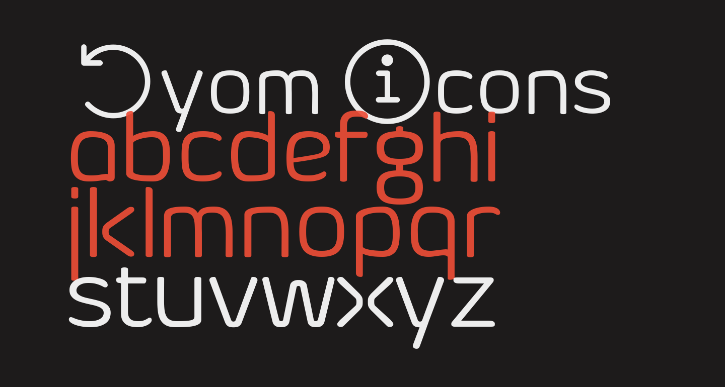 Byom Icons free Font - What Font Is
