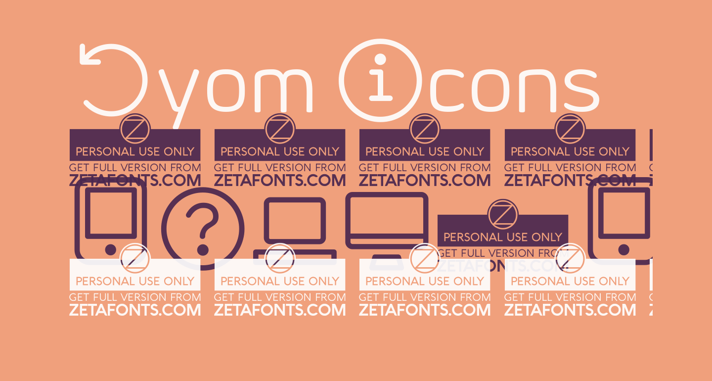 Byom Icons free Font - What Font Is