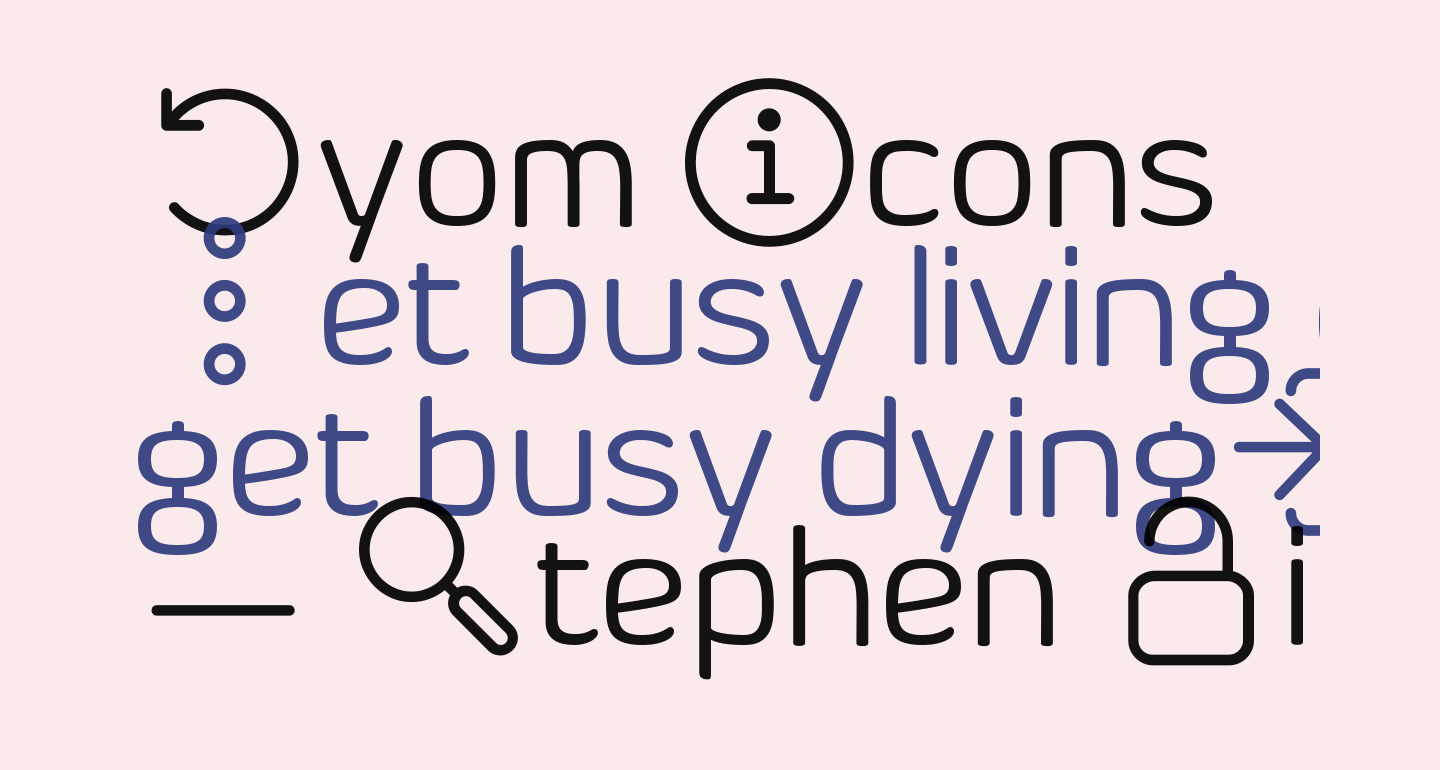 Byom Icons free Font - What Font Is