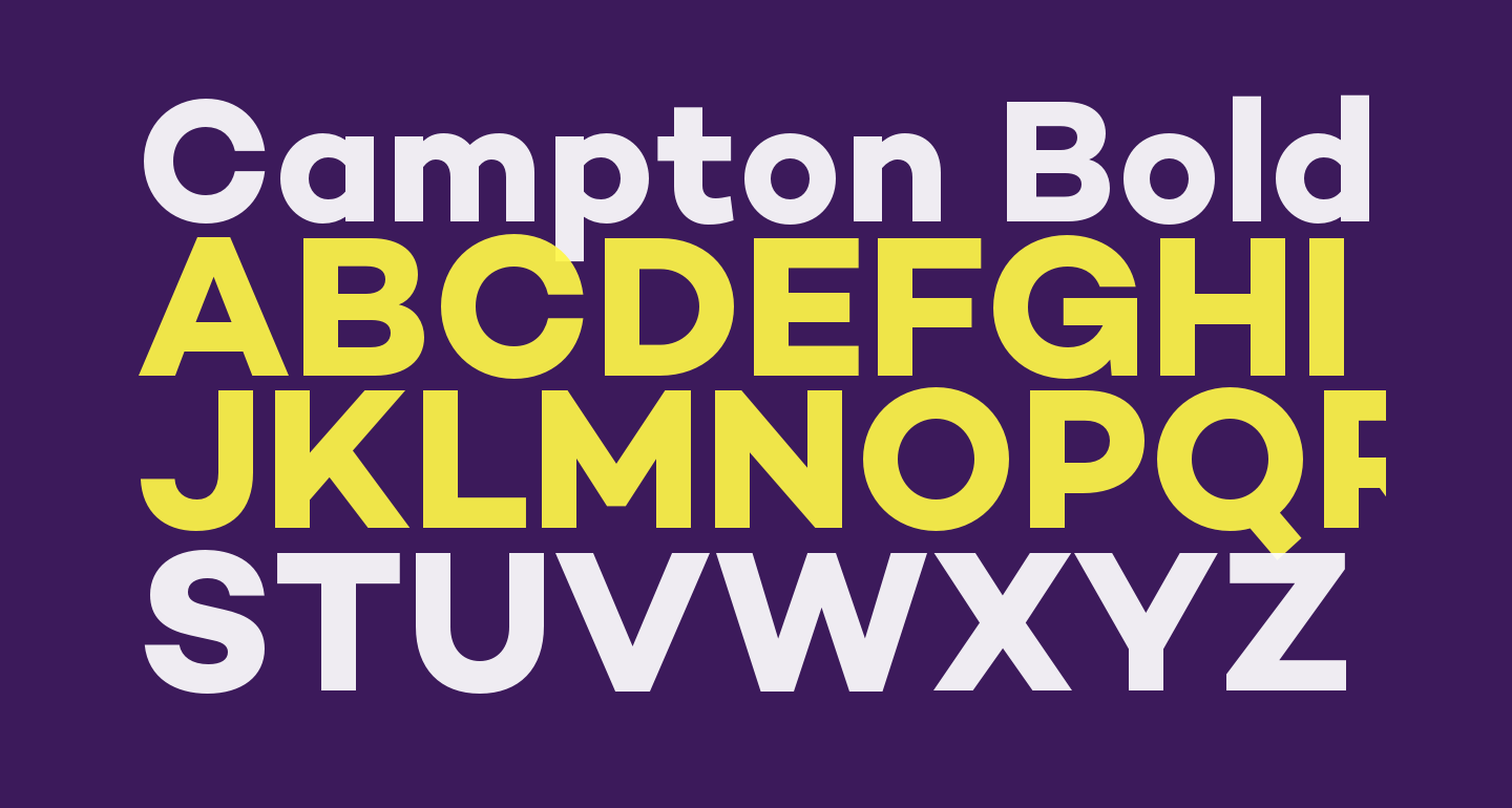 Campton Bold DEMO free Font - What Font Is