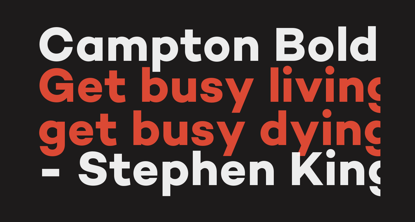 Campton Bold DEMO free Font - What Font Is