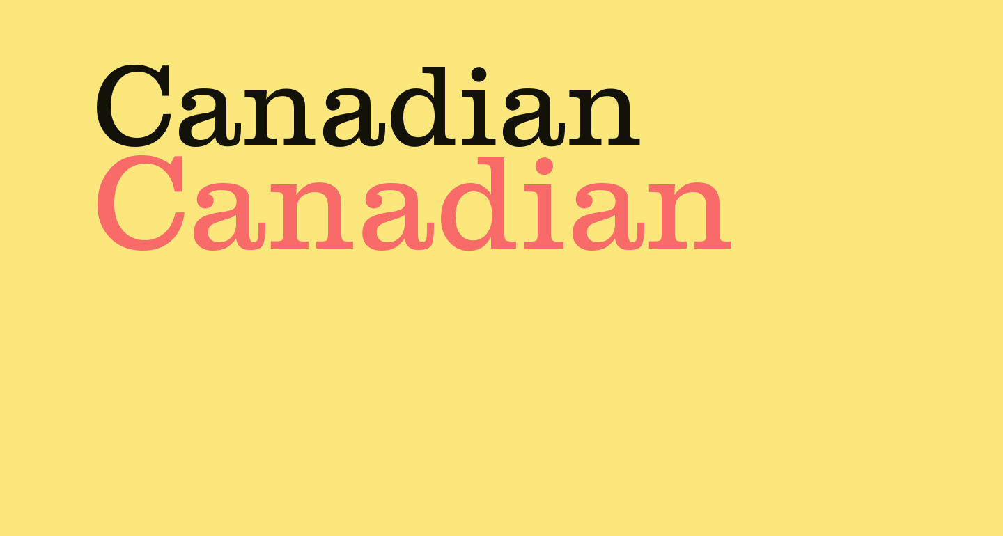 Canadian free Font - What Font Is