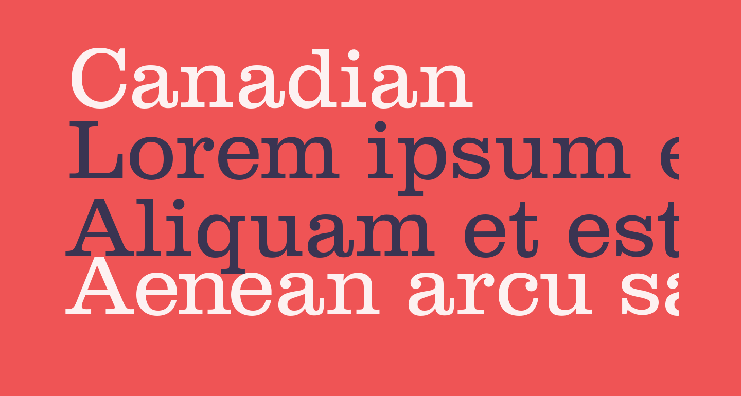 Canadian free Font - What Font Is