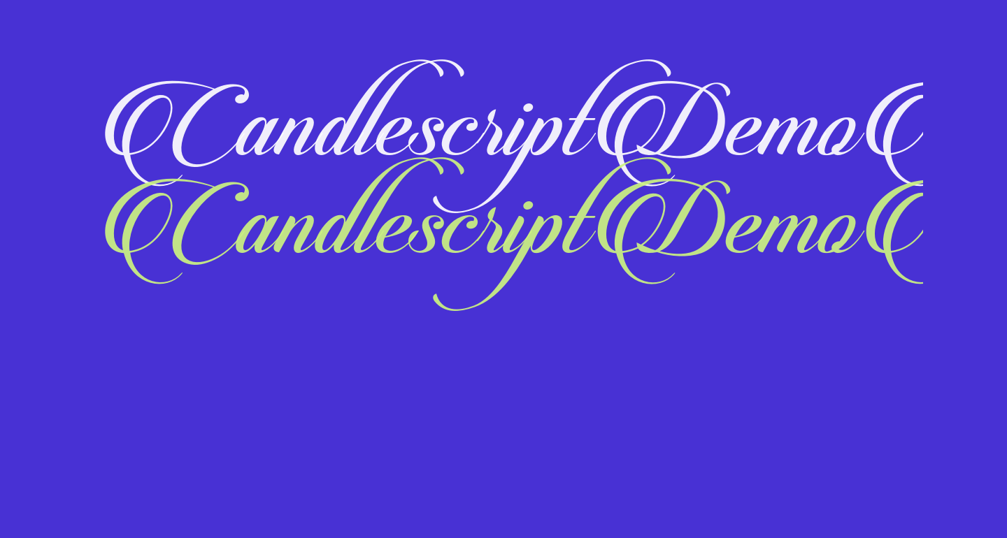 CandlescriptDemoVersion free Font - What Font Is