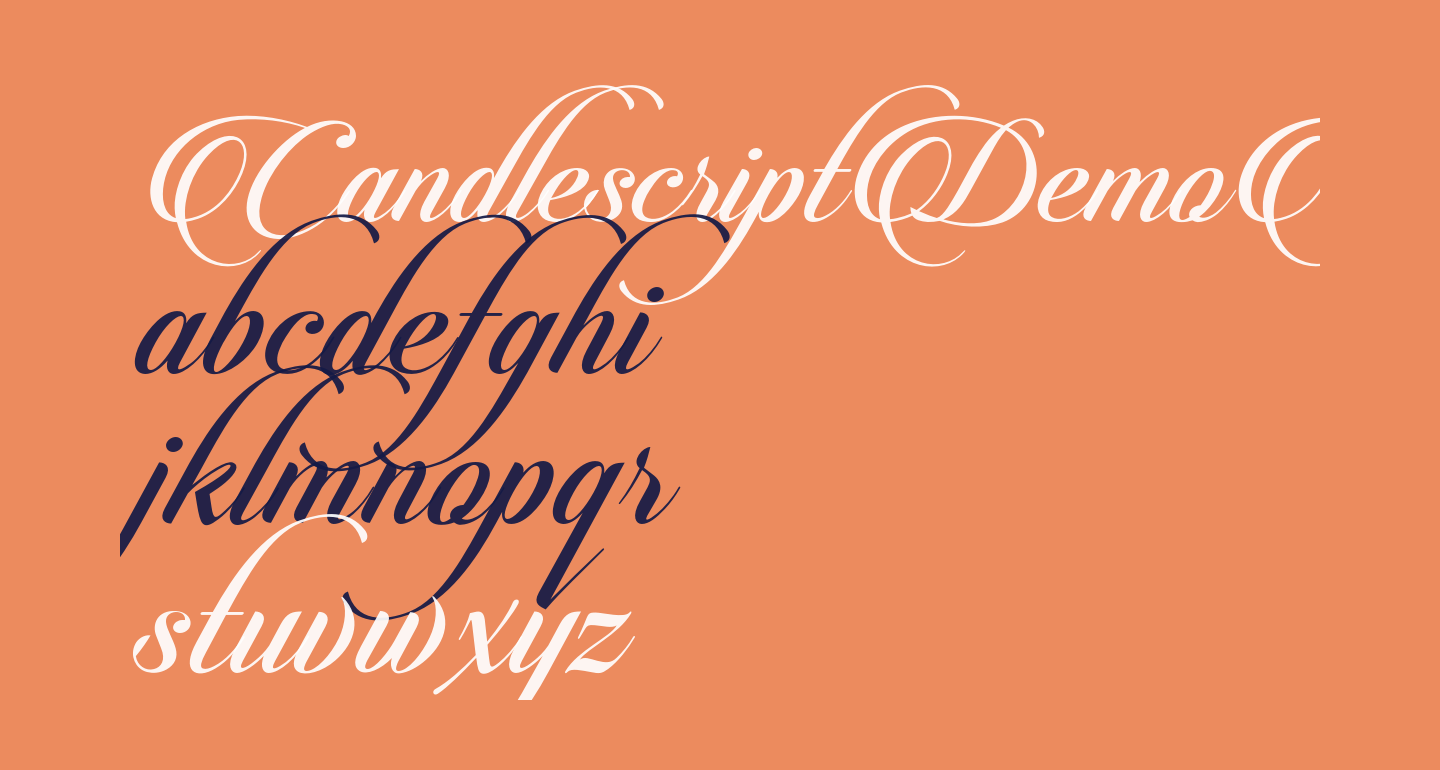 CandlescriptDemoVersion free Font - What Font Is
