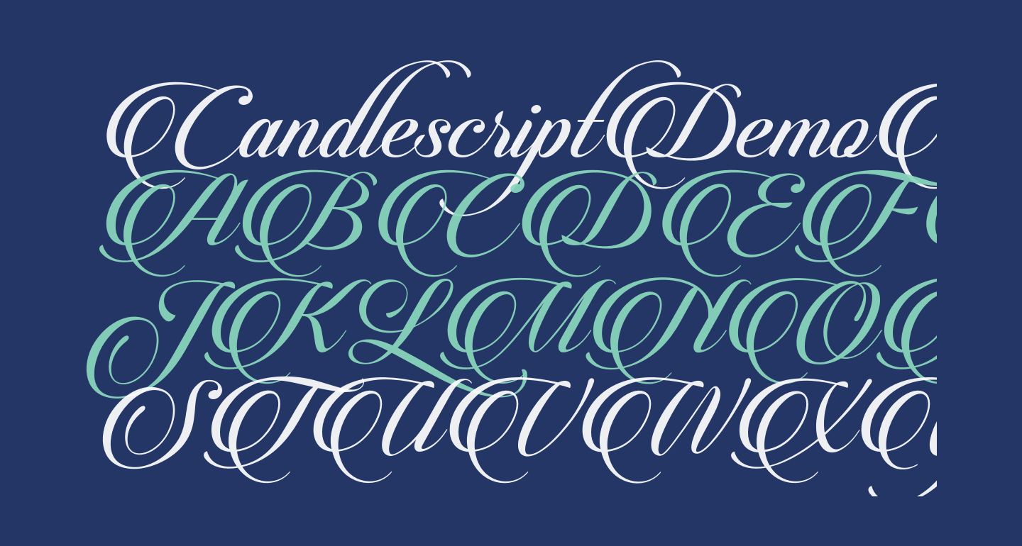 CandlescriptDemoVersion free Font - What Font Is