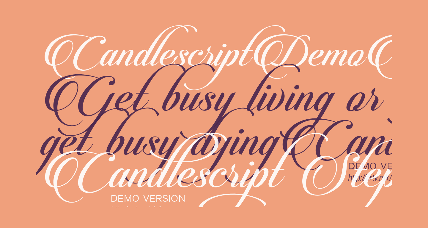 CandlescriptDemoVersion free Font - What Font Is