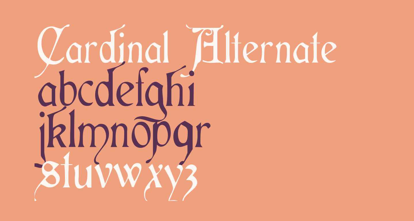Cardinal Alternate free Font - What Font Is