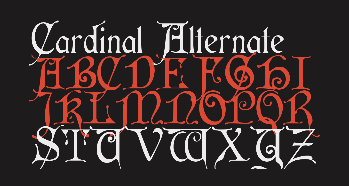 Cardinal Alternate free Font - What Font Is