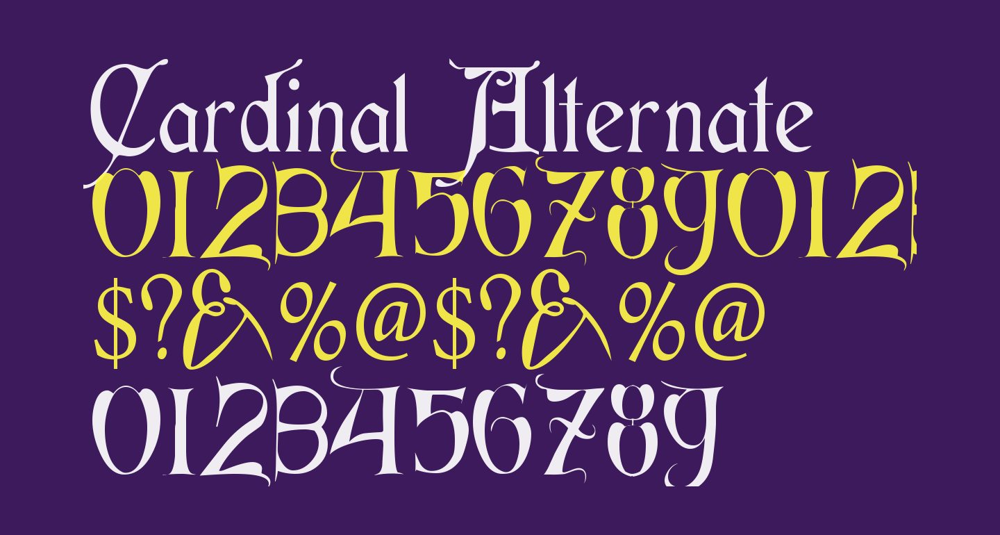 Cardinal Alternate free Font - What Font Is