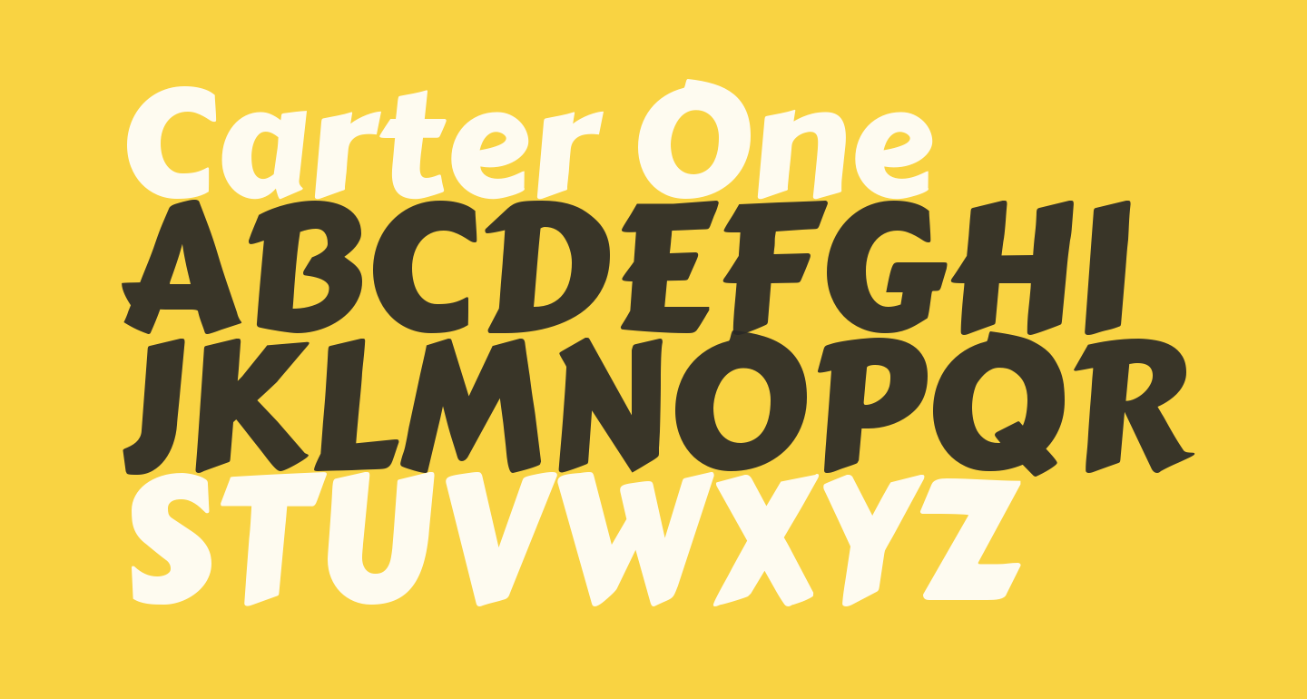 Carter One free Font - What Font Is