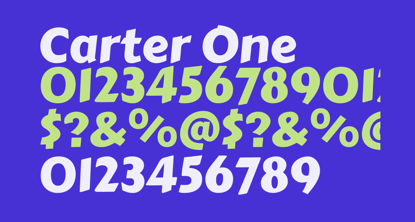 Carter One free Font - What Font Is