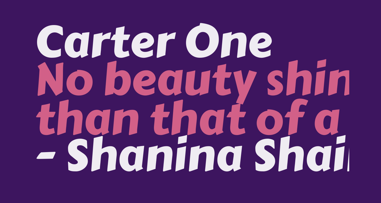 Carter One free Font - What Font Is