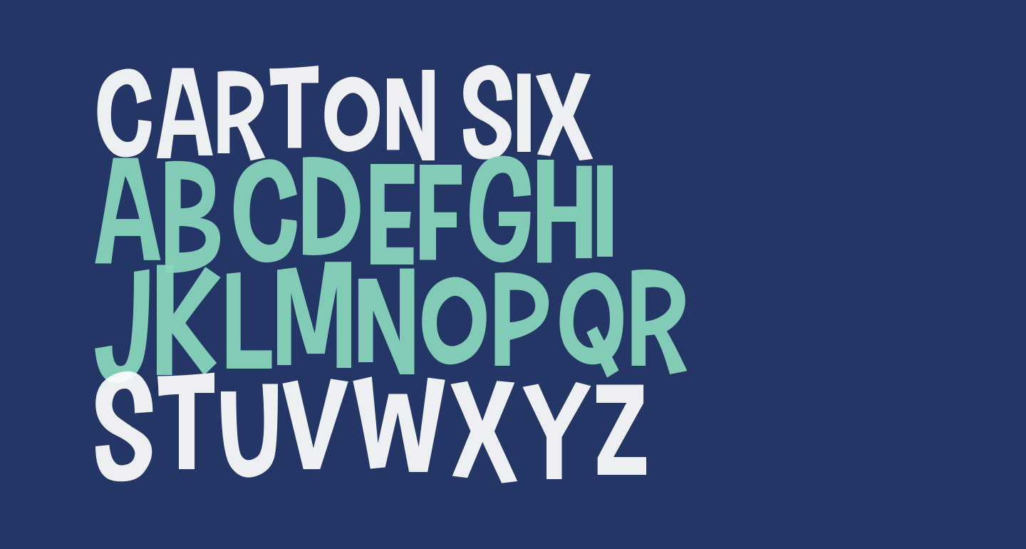 Carton Six free Font - What Font Is