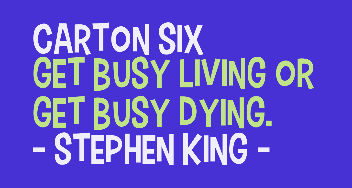 Carton Six free Font - What Font Is