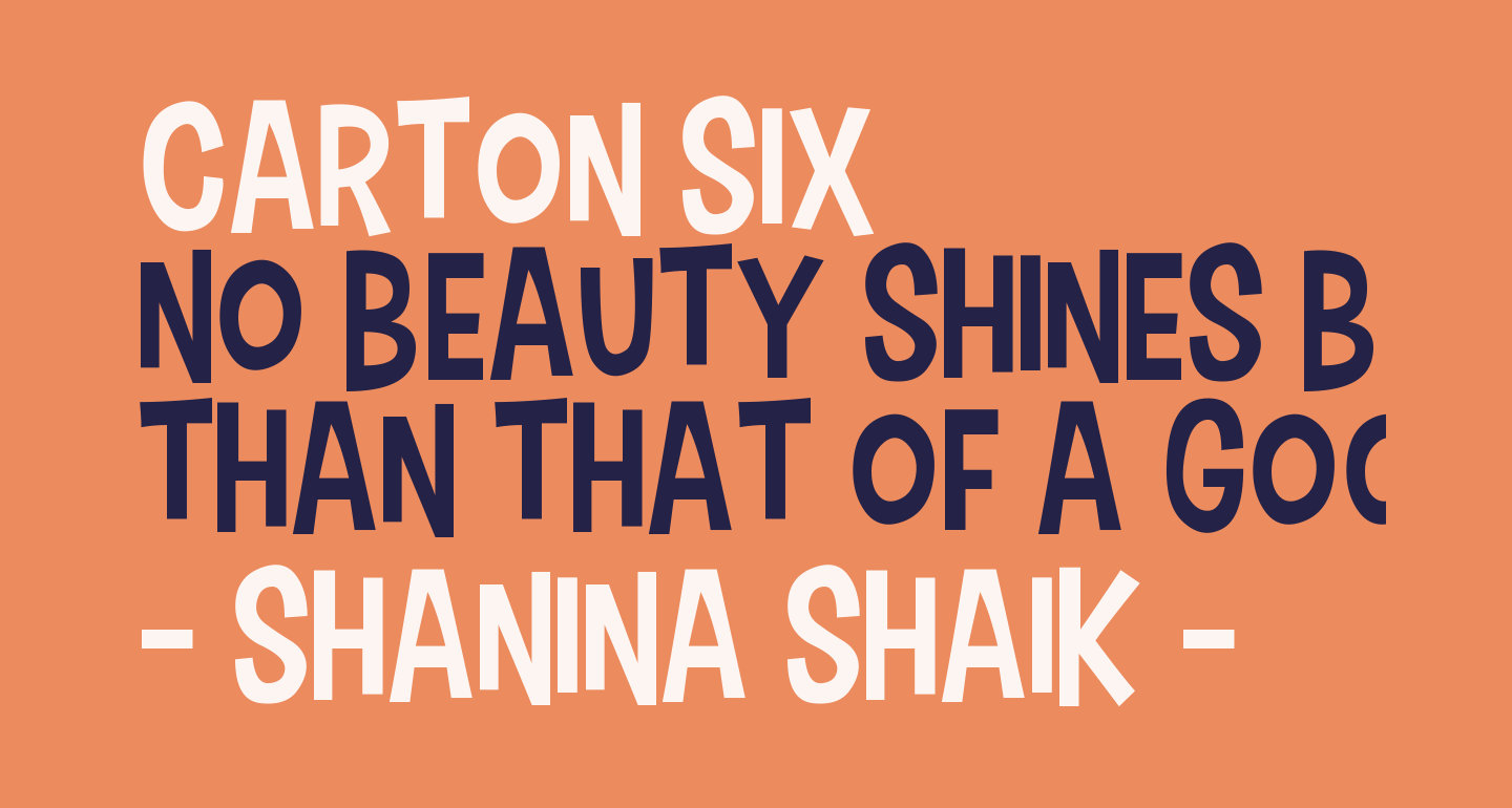 Carton Six free Font - What Font Is