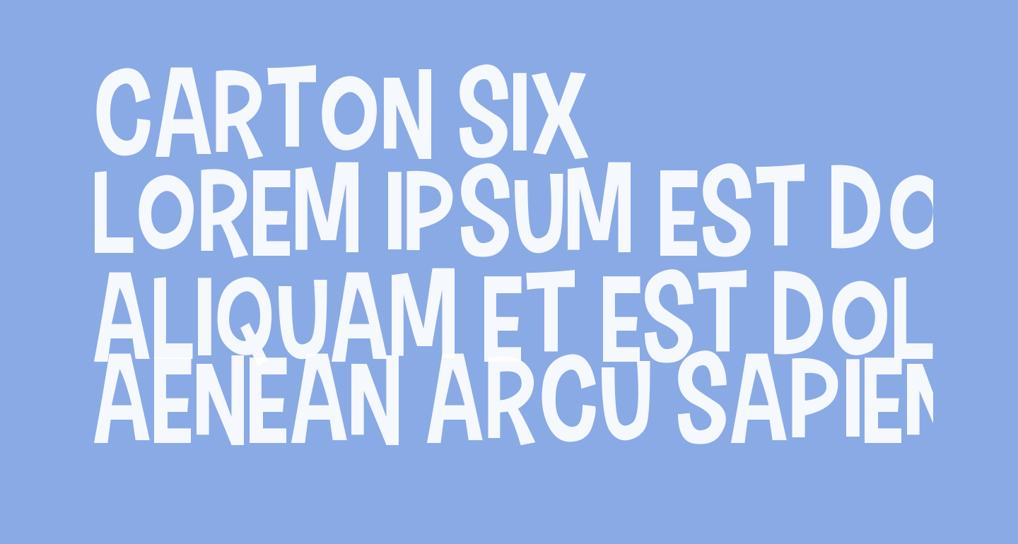Carton Six free Font - What Font Is