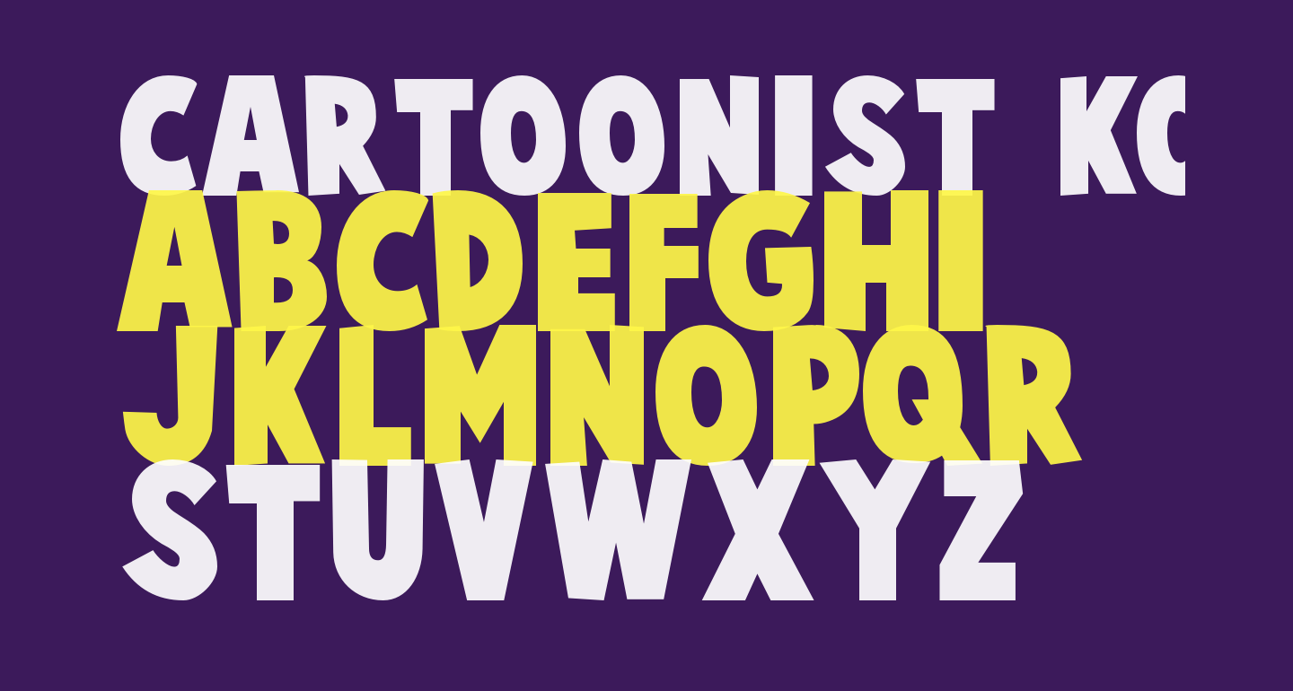 Cartoonist Kooky free Font - What Font Is