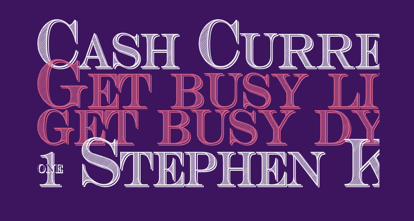 Cash Currency free Font - What Font Is
