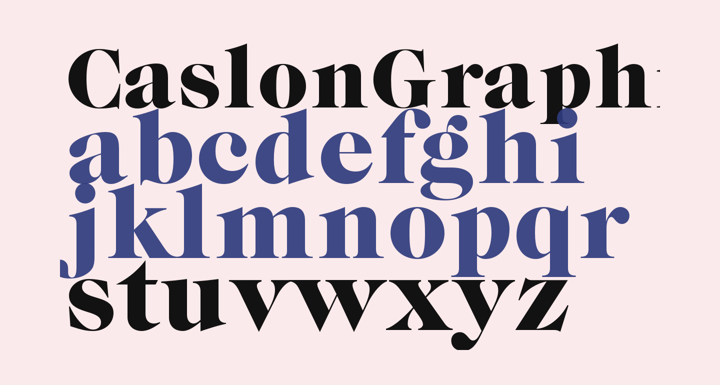 CaslonGraphique-Opti free Font - What Font Is