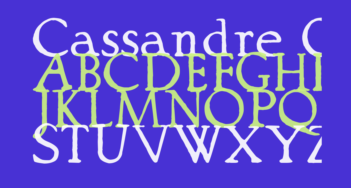 Cassandre Graphika free Font - What Font Is