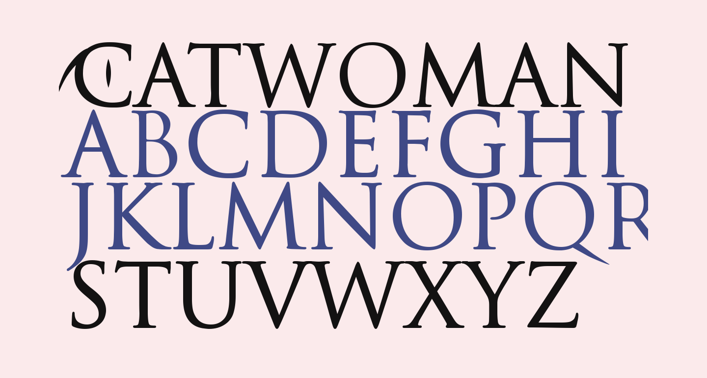 Catwoman free Font - What Font Is