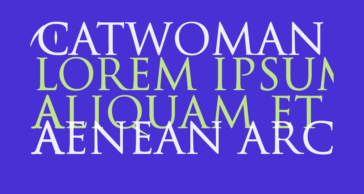 Catwoman free Font - What Font Is