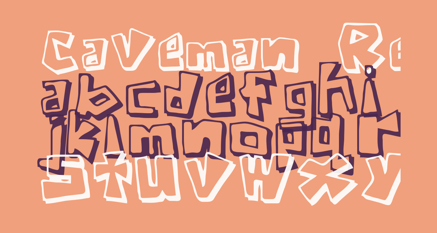 Caveman Regular free Font - What Font Is