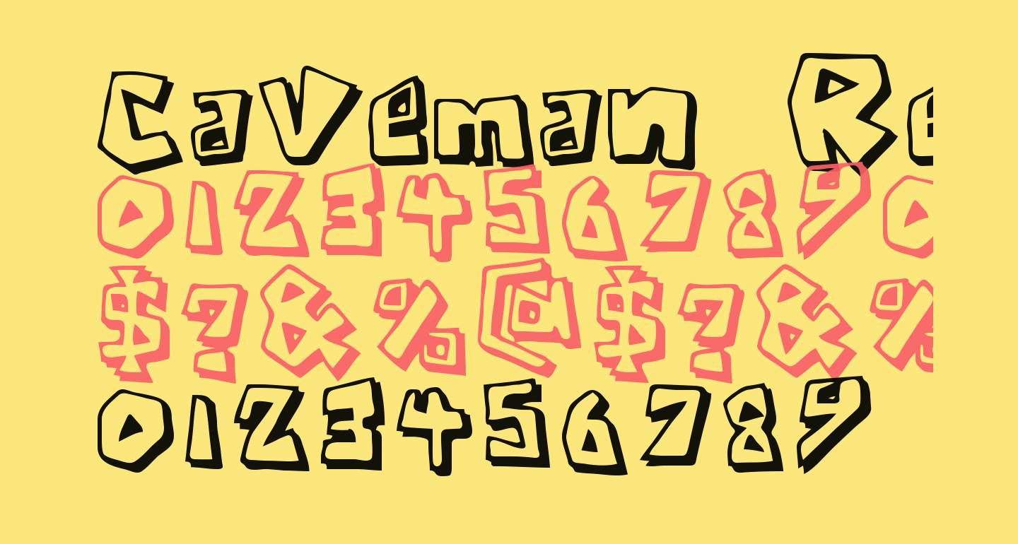 Caveman Regular free Font - What Font Is