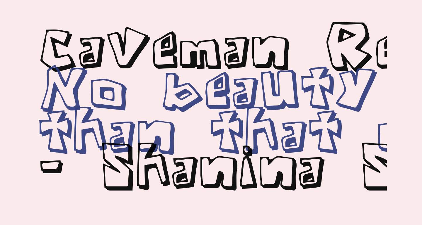 Caveman Regular free Font - What Font Is