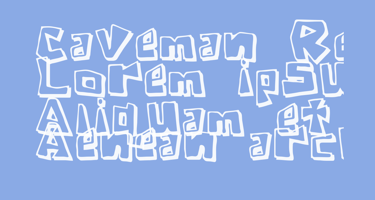 Caveman Regular free Font - What Font Is